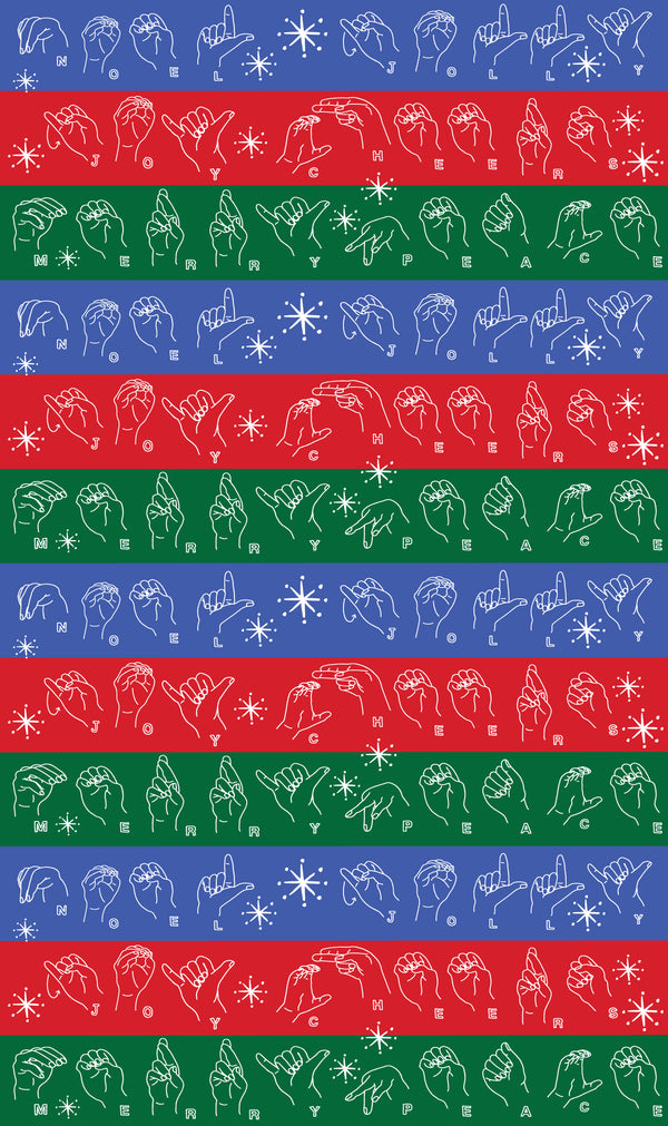 Signs of the Seasons (double-sided) Sign Language ASL – GiftyWrap