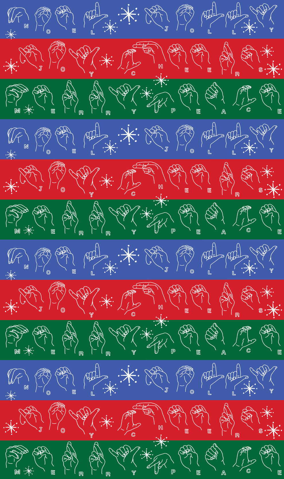 Signs of the Seasons (double-sided) Sign Language ASL – GiftyWrap